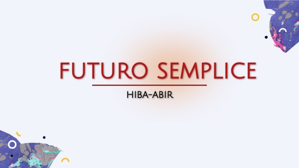 futuro semplice | Genially