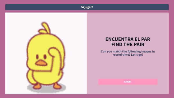 Find the Pair - Memory Game | Genially