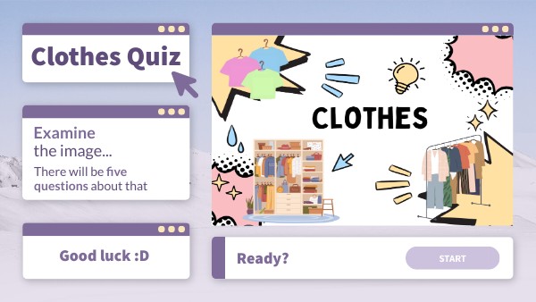 CLOTHES QUIZ | Genially