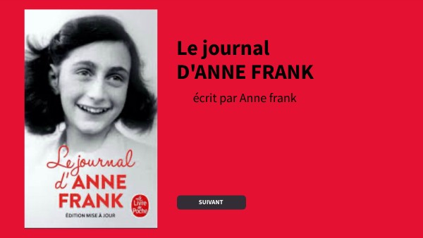 présentation le journal d'Anne FRANCK | Genially
