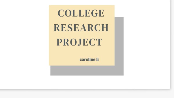 COLLEGE CAREER PROJECT | Genially