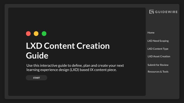 LXD Content Creation Guide