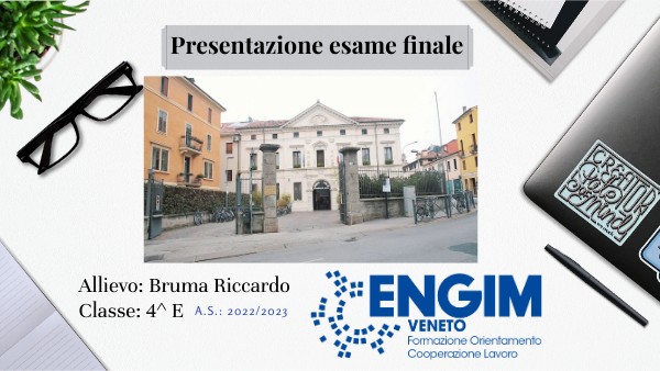 Presentazione esame finale Bruma Riccardo 4^EL 2022/2023 | Genially