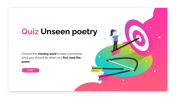 Lit424 - Unseen Poetry Quiz | Genially