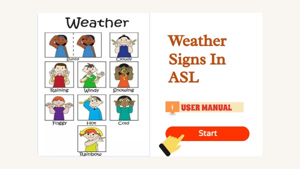Weather quiz in ASL