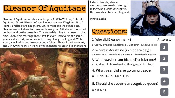 Eleanor Of Aquitaine | Genially
