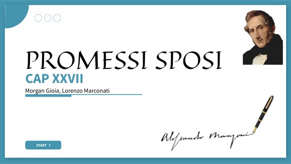 Presentazione promessi sposi cap 27 | Genially