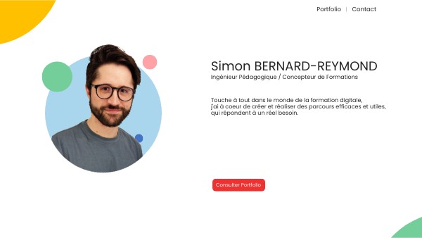 Simon BERNARD-REYMOND_Portfolio | Genially