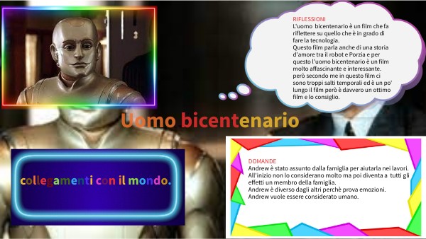 Onepage uomo bicentenario | Genially
