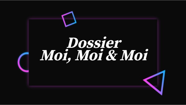 Projet moi, moi et moi | Genially