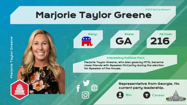 Fantasy Congress Draft Pick Slides