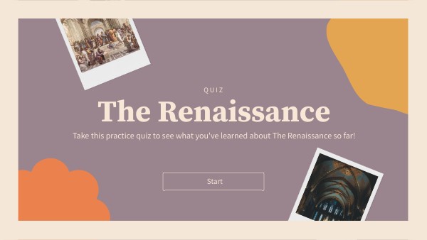 Renaissance "Quiz"