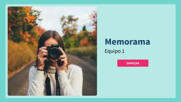 Memorama fotografía | Genially