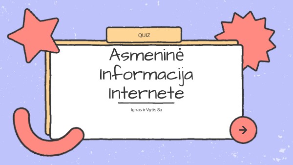 Asmeninė Informacija Internete