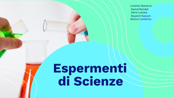 Esperimenti di Scienze | Genially