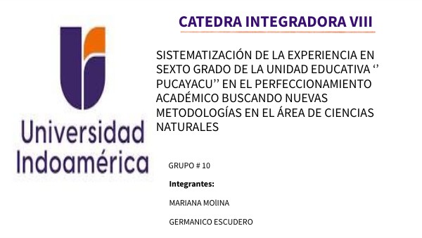 PRESENTACION FINAL DE CATEDRA 8VO