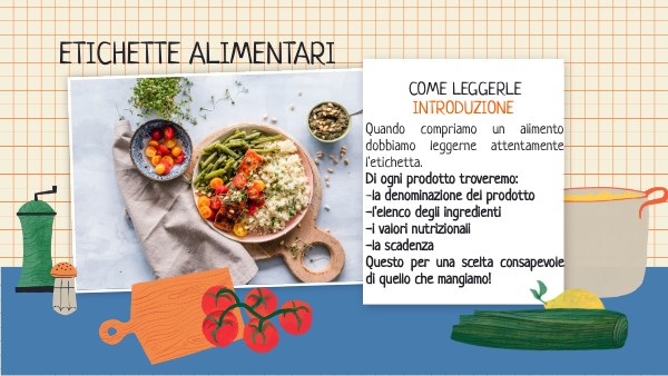 etichette alimentari | Genially