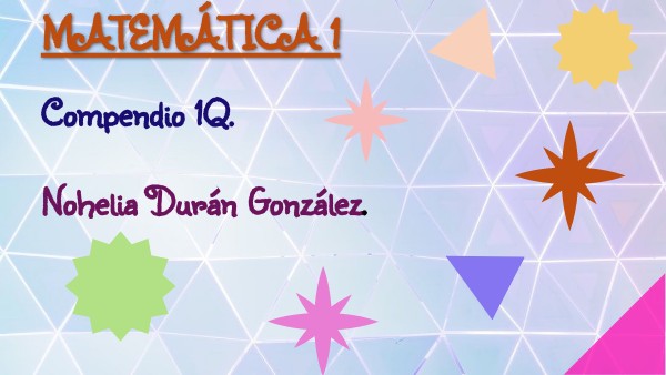 Compendio Mate 1 | Genially