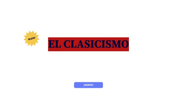 Presentación Clasicismo | Genially