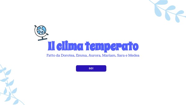 Il clima temperato | Genially
