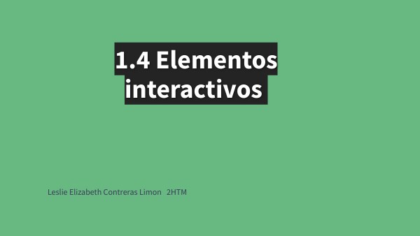 1.4 Elementos interactivos | Genially