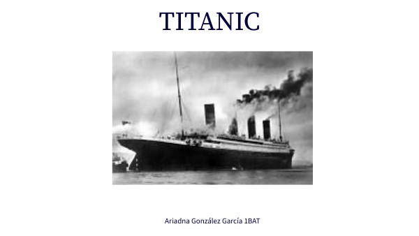 presentación del titanic | Genially