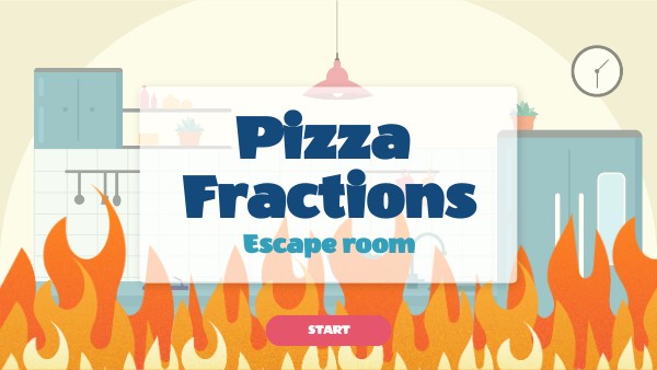 Pizza Fractions - Escape Room | Genially