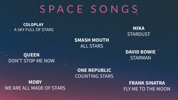SPACE SONGS | Genially