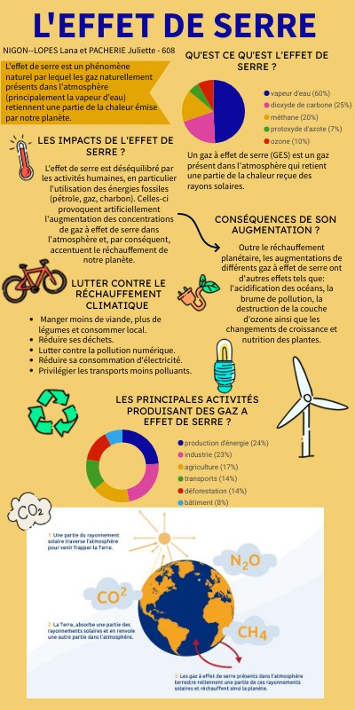 INFOGRAPHIE - effet de serre | Genially