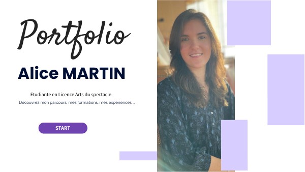 Portfolio - Alice MARTIN | Genially