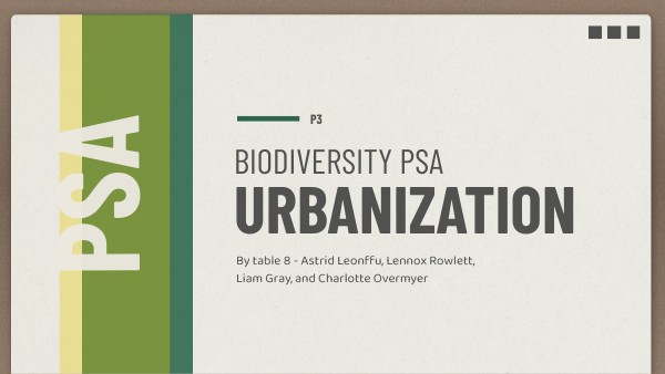 Biodiversity PSA | Genially