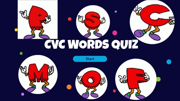 CVC WORDS QUIZ | Genially
