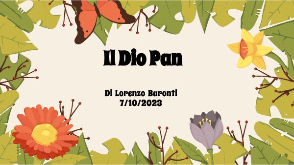 Presentazione Dio Pan