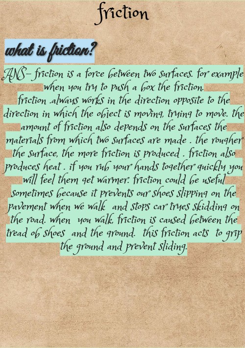 friction | Genially