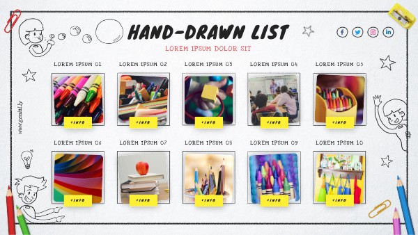 HAND-DRAWN LIST | Genially