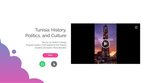 Tunisia Field Study | Genially