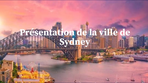 Exposé SYDNEY | Genially