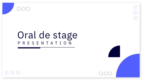 Oral de stage | Genially