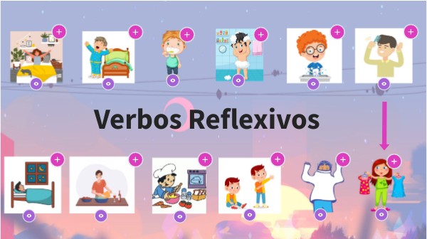 reflexivos rutina diaria spanish | Genially