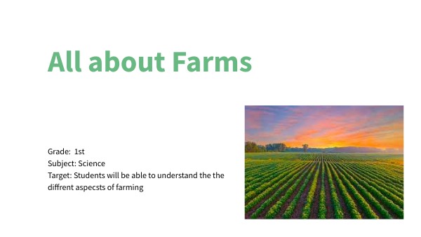 ALL ABOUT FARMS