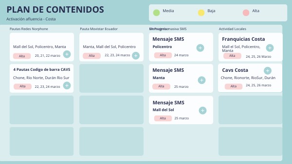 CALENDARIO PLAN DE CONTENIDO | Genially