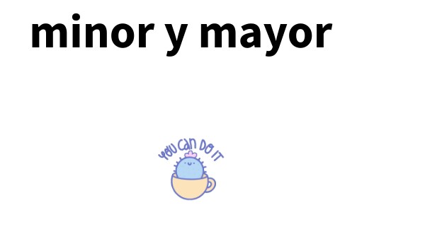 minor mayor