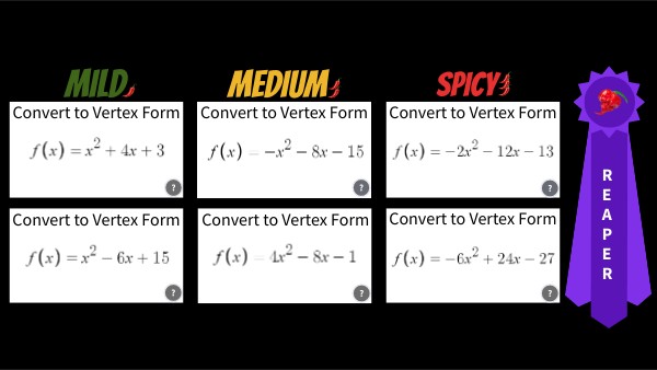 A2 Unit 2: Vertex Form to Standard Form