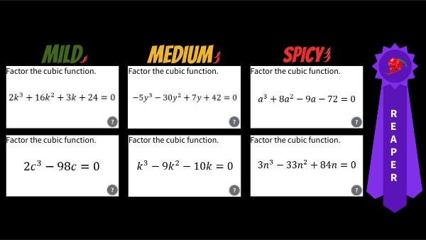 A2 - Cubics: Basic Factoring