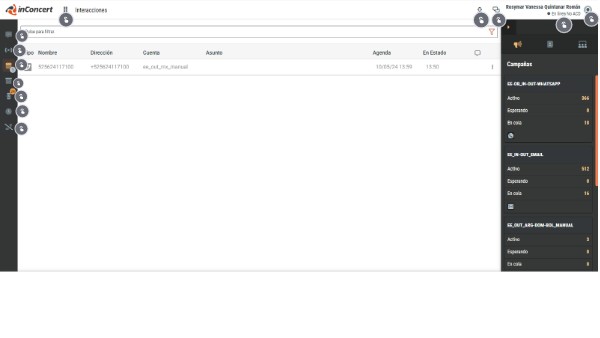 Panel principal: Interacción | Genially