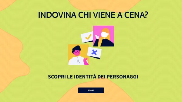 Indovina chi viene a cena? - Scopri le identità dei personaggi | Genially