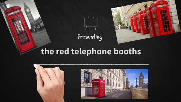 the red telephone booth | Genially