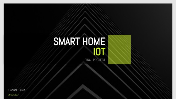 SMART HOME IOT GabriCalle