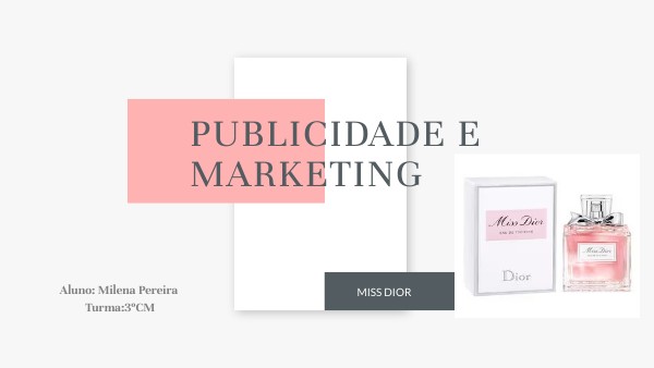 Anúncio miss dior | Genially