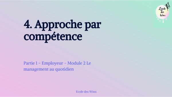 4. Approche par compétence | Genially